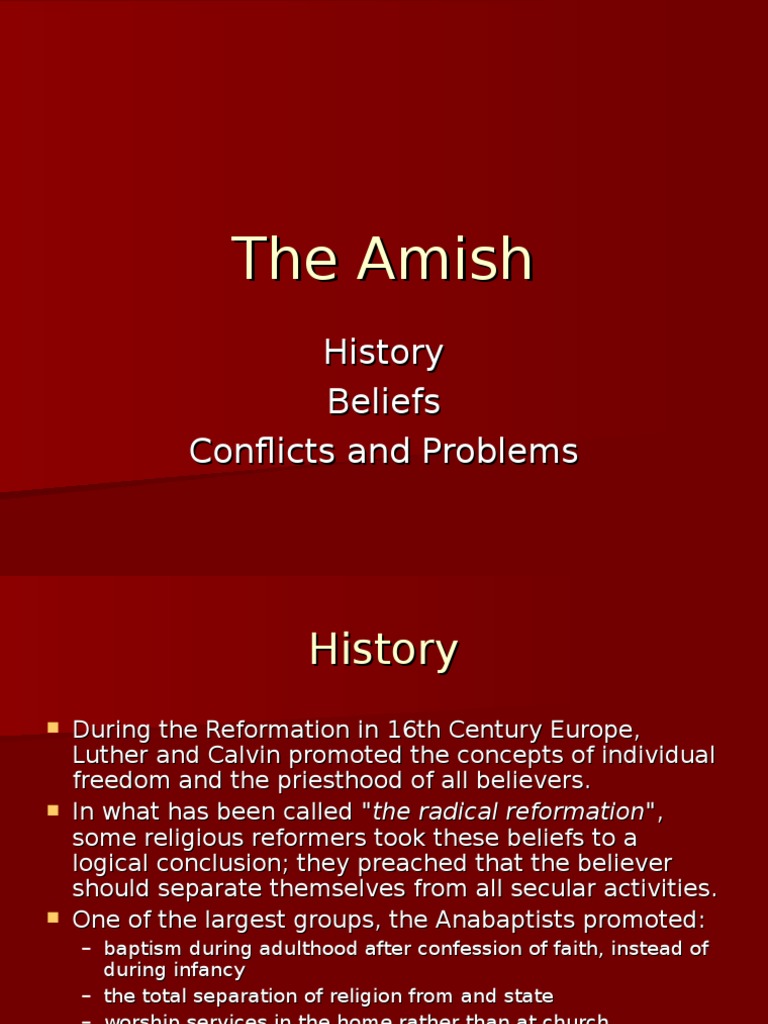 The Amish | PDF | Amish | Mennonite