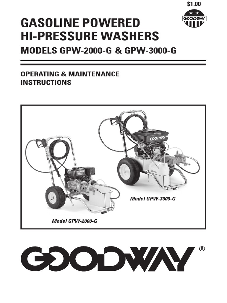Instrucciones Mantenimiento GPW-3000 | PDF | Pump | Valve