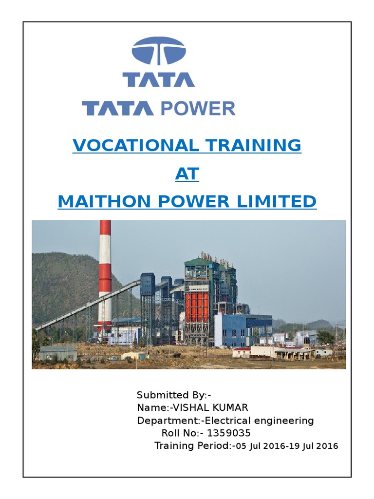 V O Cational Training AT Maithon Power Limited | PDF