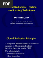 General A3 Closed Reduction, Traction and Casting Techniques | PDF ...