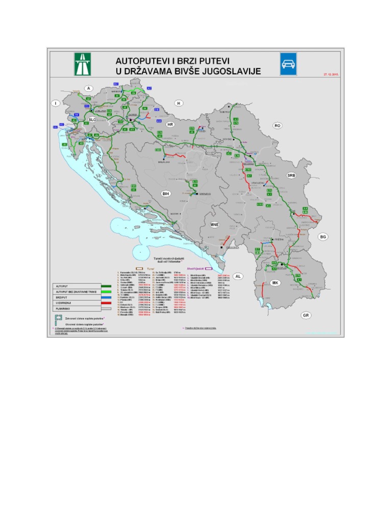 Autoput Bivsa Jugoslavija Slika | PDF