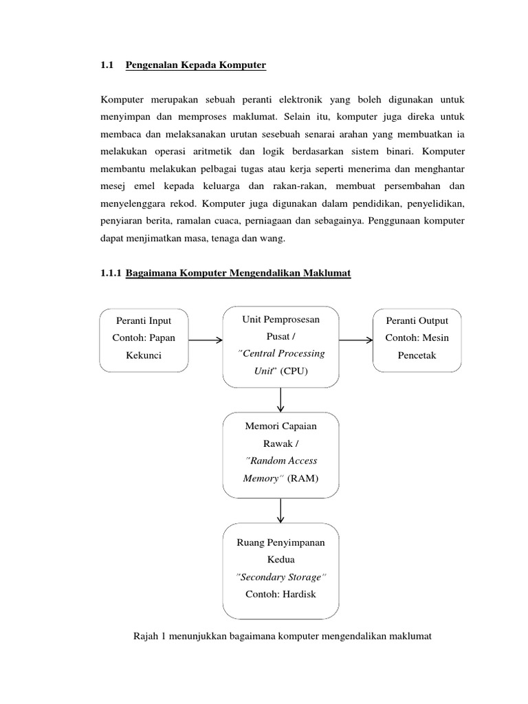 Nota Pengajaran Unit Pemprosesan Pusat | PDF
