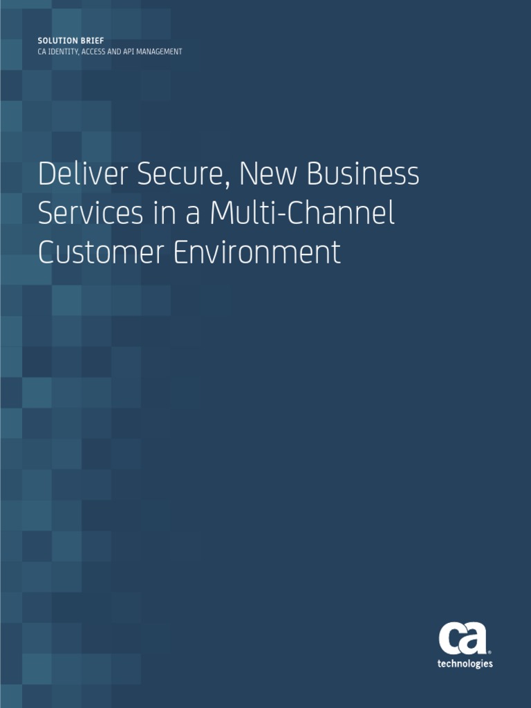 Deliver Secure New Business Services in A Multi Channel Customer ...