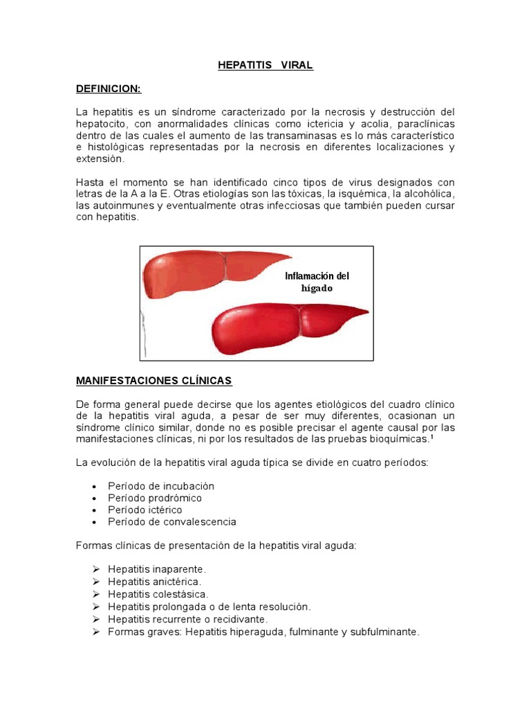 HEPATITIS Laboratorio Clínico | PDF | Hepatitis | Transaminasa