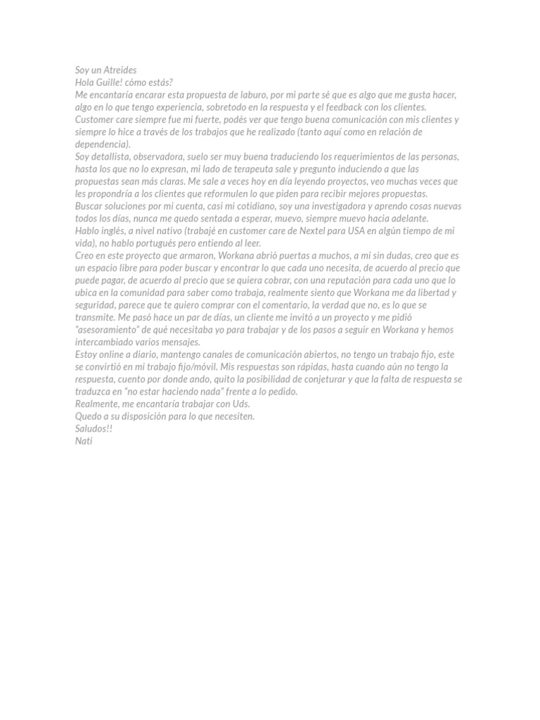 Ejemplo Workana | PDF