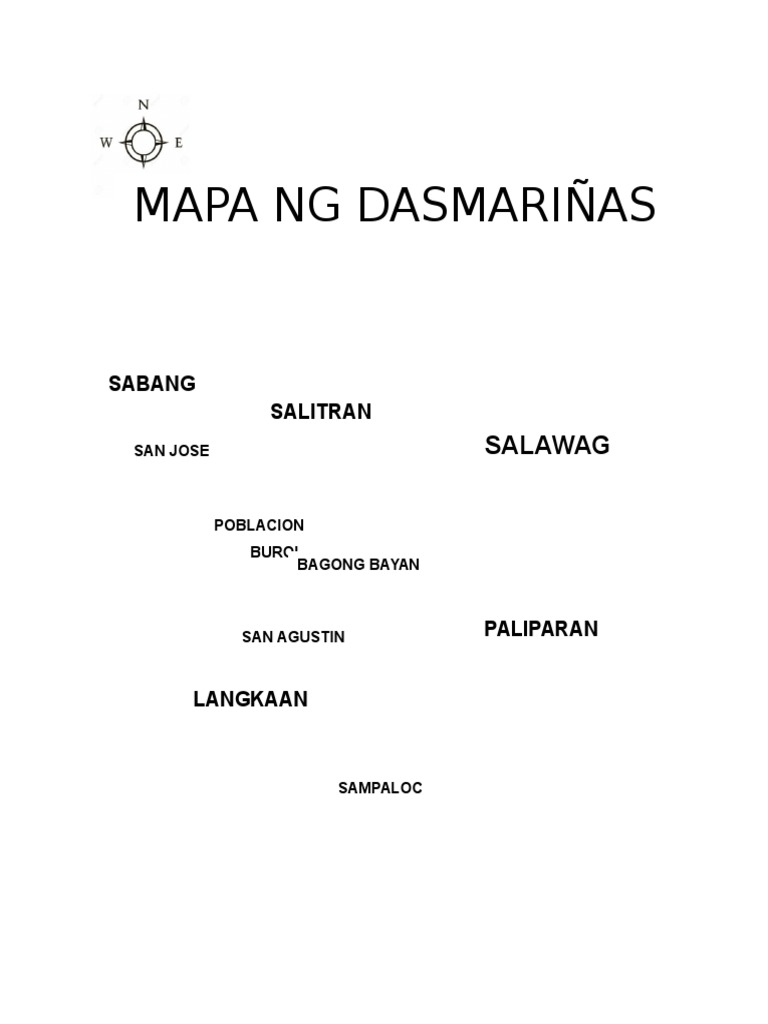 Colored Map Dasma | PDF