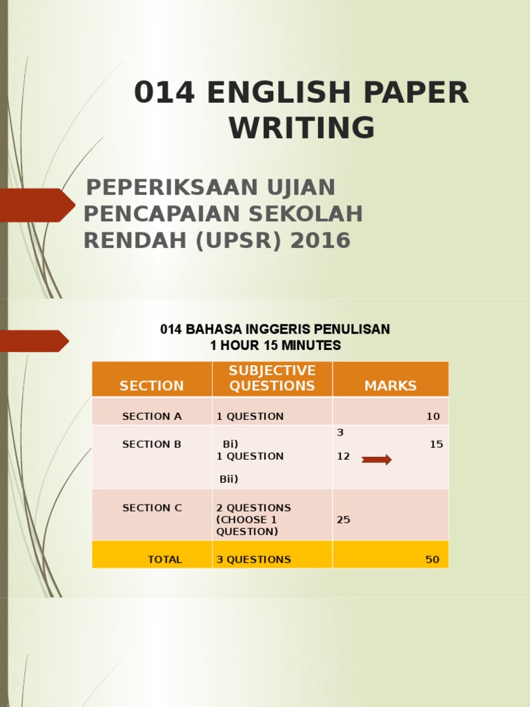 014 Writing - English | PDF