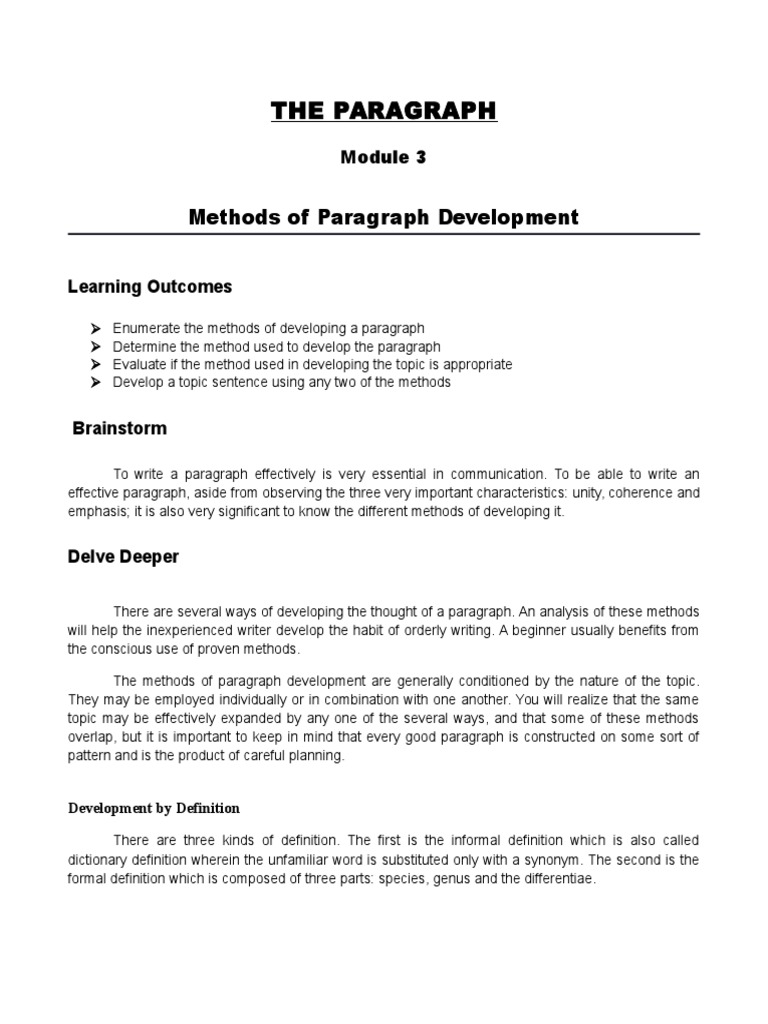 Methods of Paragraph Development | PDF | Hiv/Aids | Horses