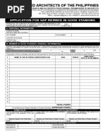 Uap Membership Application Form | PDF | Metro Manila | Architect