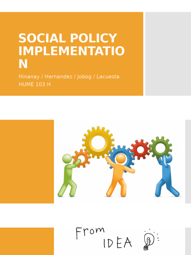 Social Policy Implementation | PDF | Policy | Implementation