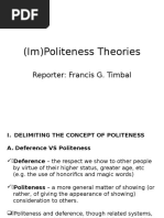 Leech's Politeness Maxims Explained | PDF | Cognitive Science | Linguistics