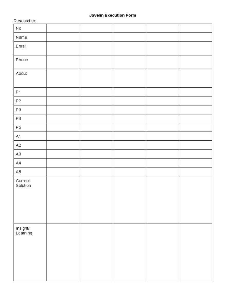 Javelin Validation | PDF