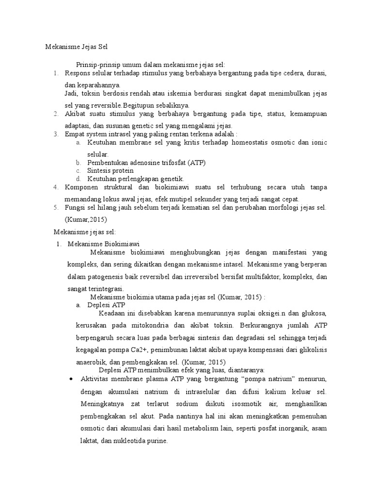 Proses Jejas Sel | PDF