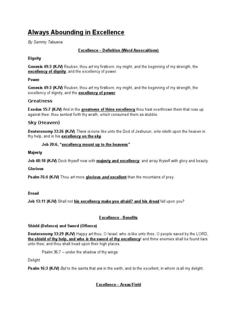 Always Abounding in Excellence | PDF | Last Judgment | Jacob