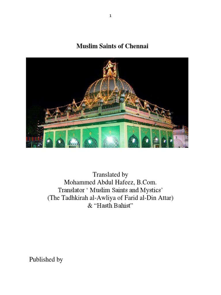 Muslim Saints of Chennai | PDF | Sufism | Muhammad