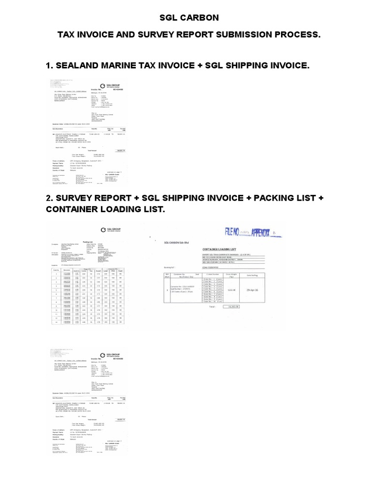 SGL Invoice Submission Sop | PDF