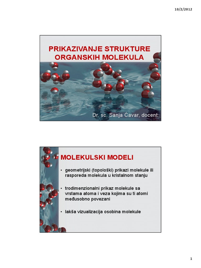 4P-Prikazivanje Strukture Organskih Molekula | PDF