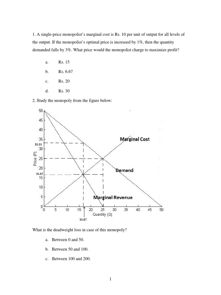 Sample Endterm PGP17 | PDF | Monopoly | Economic Equilibrium