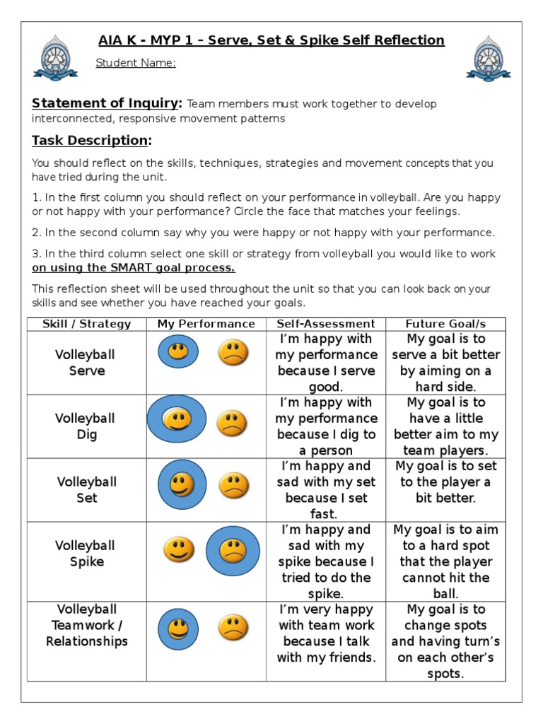 Reflection Assessment Term 4 Showaib | PDF | Volleyball | Question