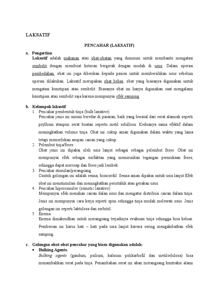 LAKSATIF | PDF