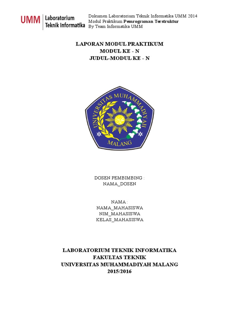Modul Praktikum Pemrograman UMM | PDF | Komputer