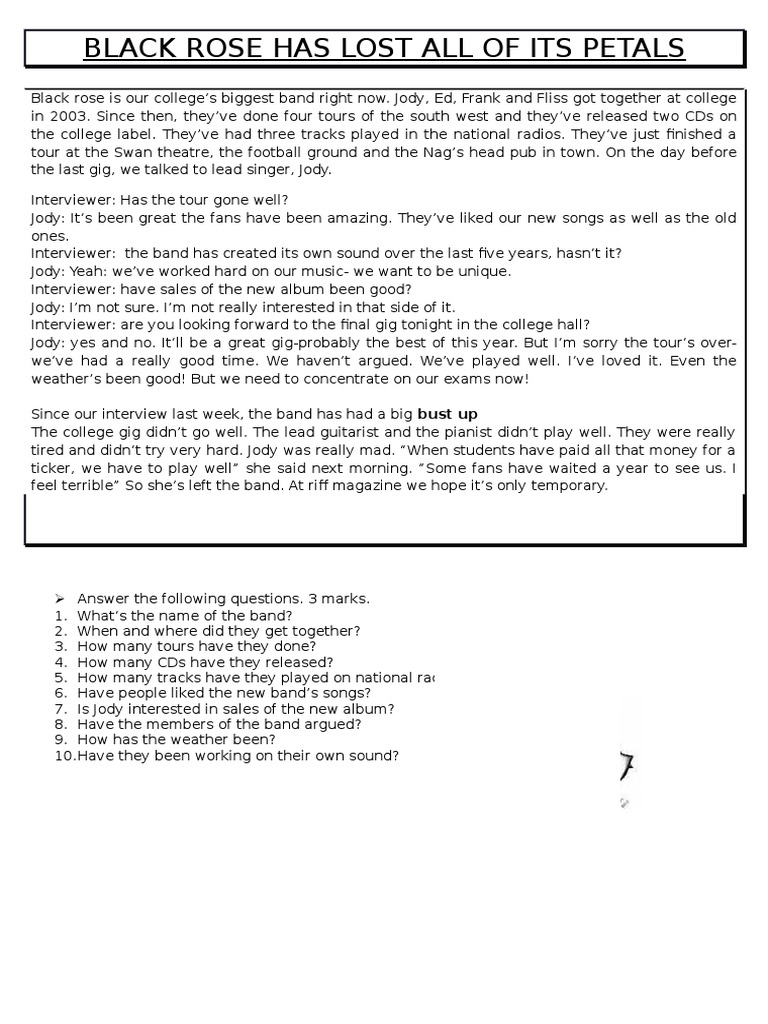 Present Perfect Reading | PDF | Perfect (Grammar) | Albums