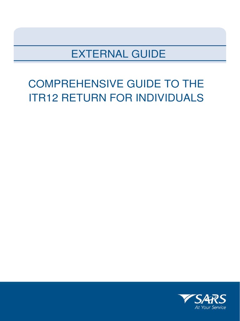 SARS Comprehensive Guide To The ITR12 Return For Individuals | PDF ...