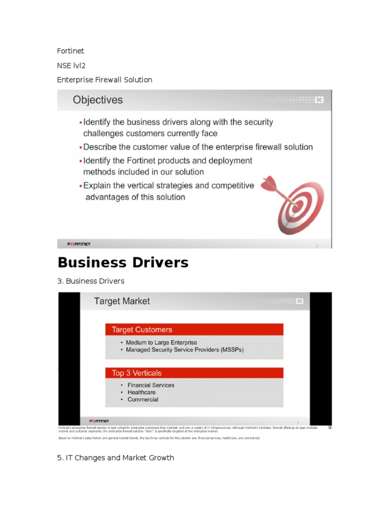 Fortinet NSE 2 Slides | PDF | Business | Economies