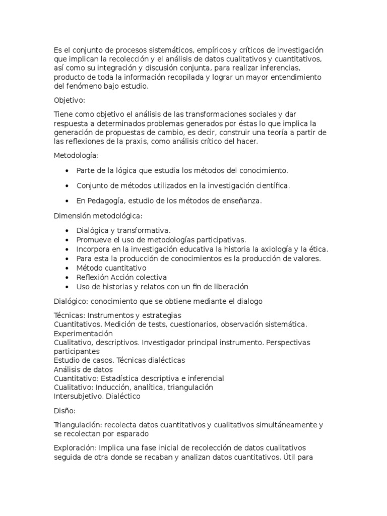 Paradigma Socio Critico Dimension Metodologica | PDF | Crecimiento personal y profesional ...