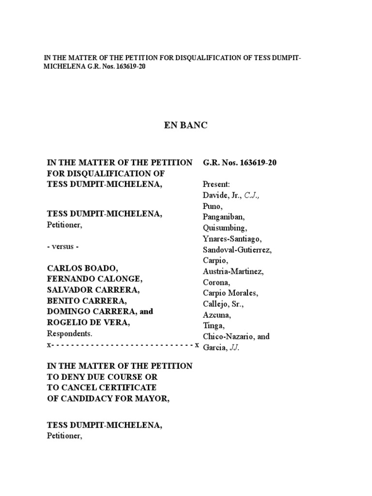 Analysis of a COMELEC Decision Regarding a Petition for ...