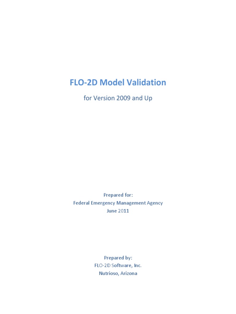 FLO 2D Model Validation | PDF | Flood | Fluid Dynamics