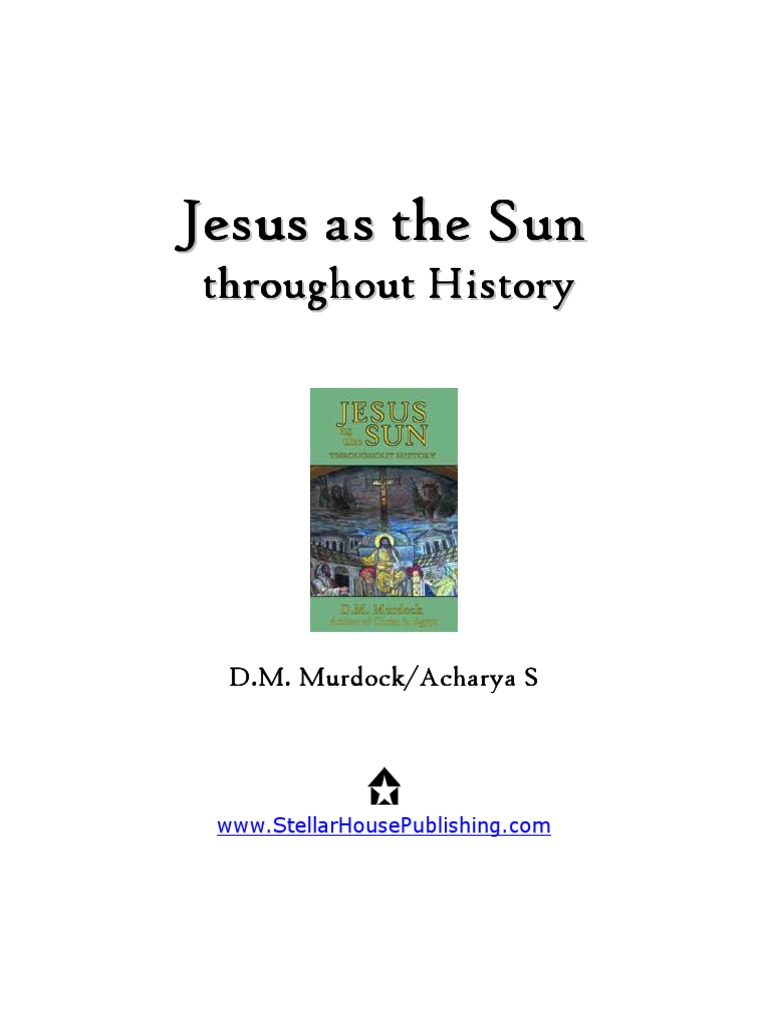 Jesus as the Sun in History | PDF | Yahweh | Jesus