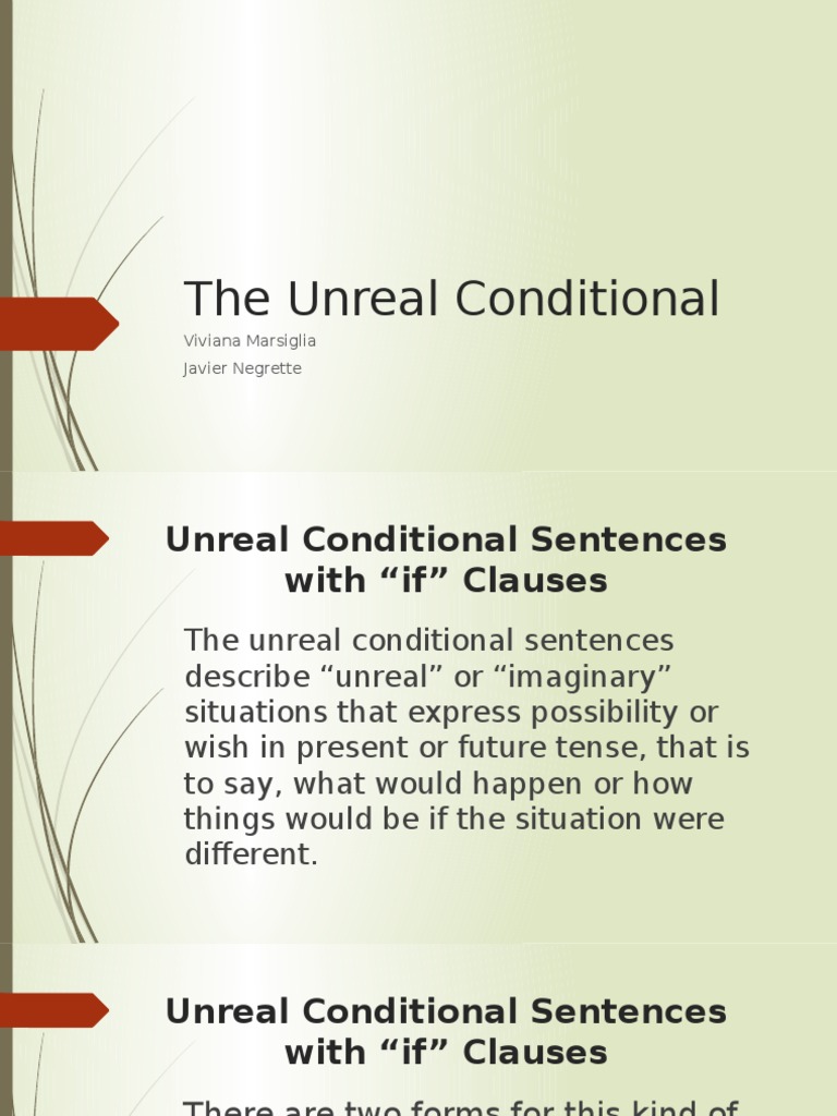 The Unreal Conditional | PDF
