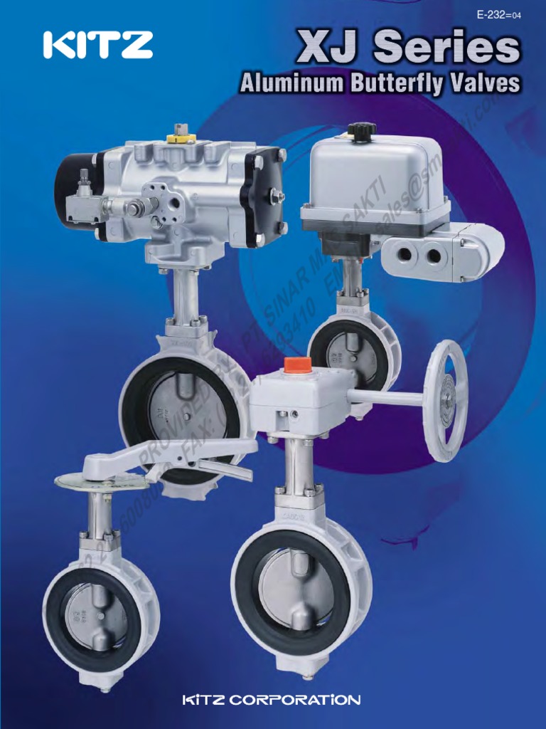 KITZ XJ Series Aluminum Butterfly Valves E-232-04 PDF | PDF | Valve | Pump