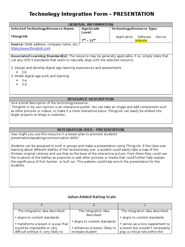 Technology Integration - Presentation | PDF | Communication | Learning