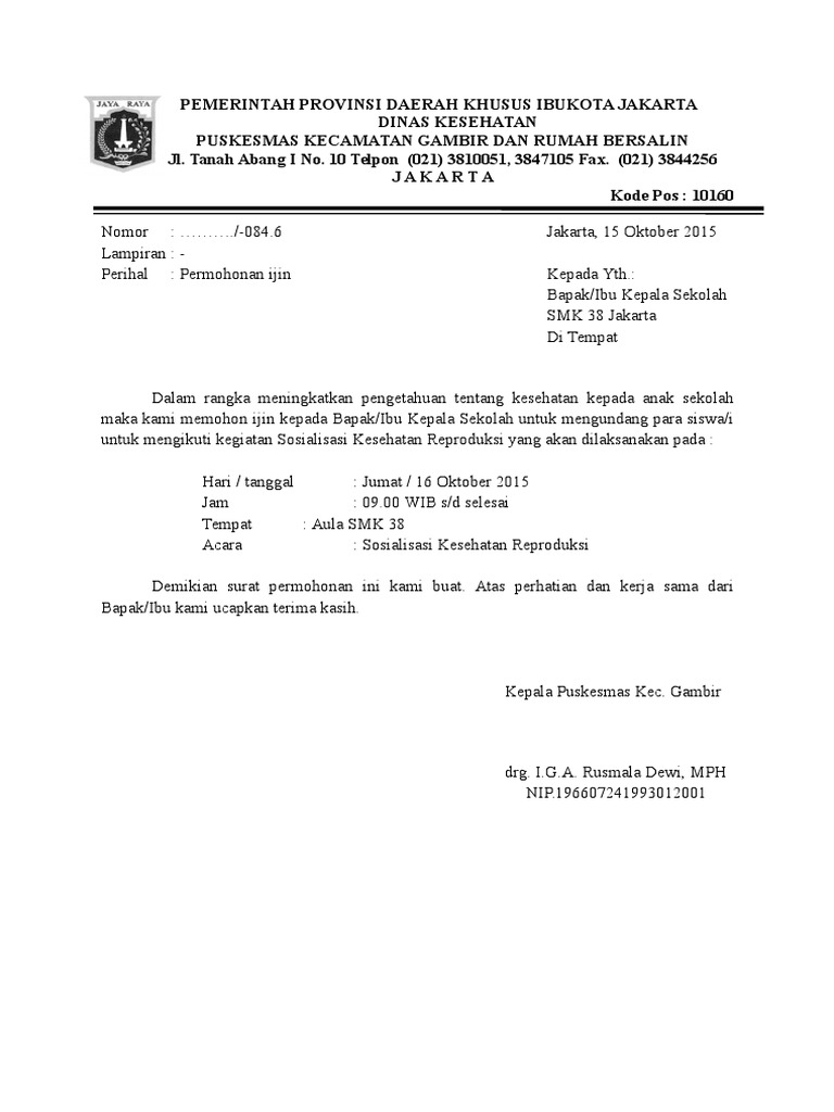 Undangan PKPR | PDF | Kesehatan Holistik