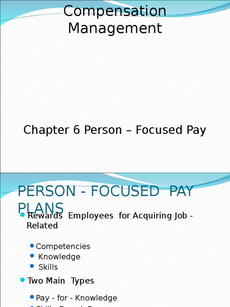 Chapter 7 Compensation Management | PDF