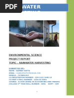 Rain Water Harvesting Project Report | PDF | Groundwater | Surface Runoff