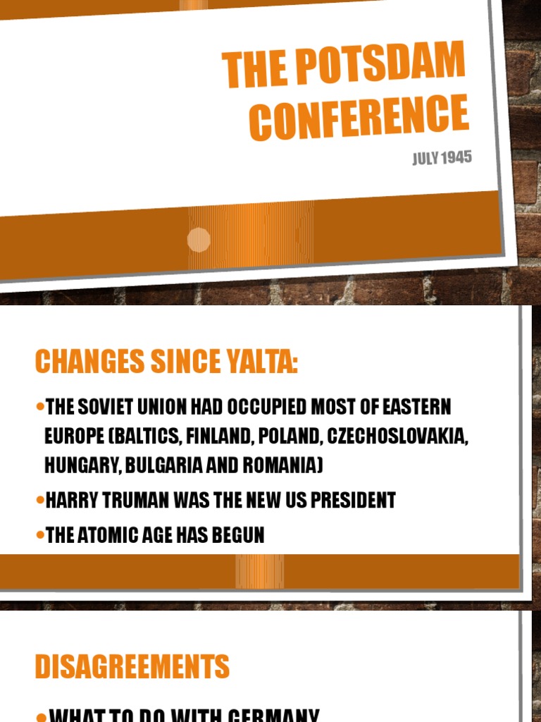 The Potsdam Conference | PDF