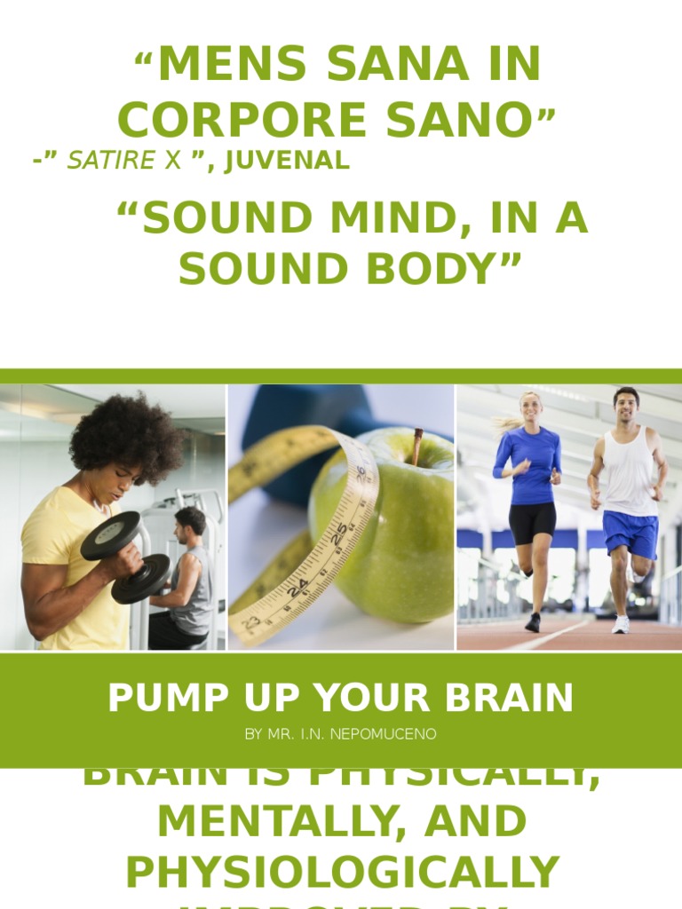 Sound Mind, in A Sound Body | PDF
