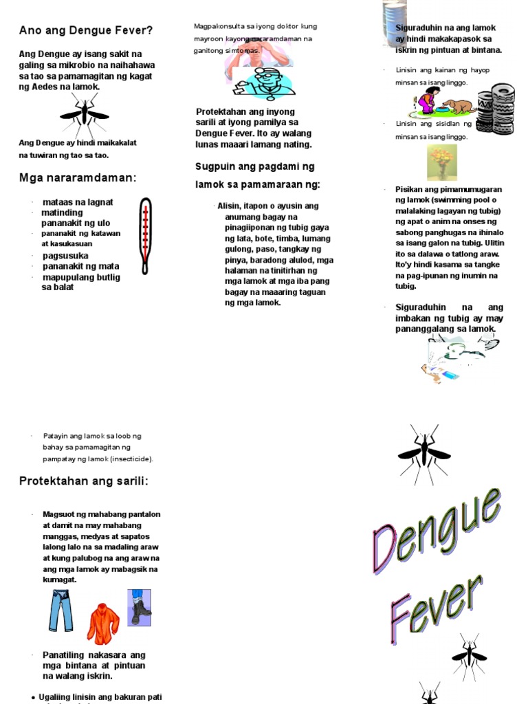 Dengue Leaflet Tagalog | PDF