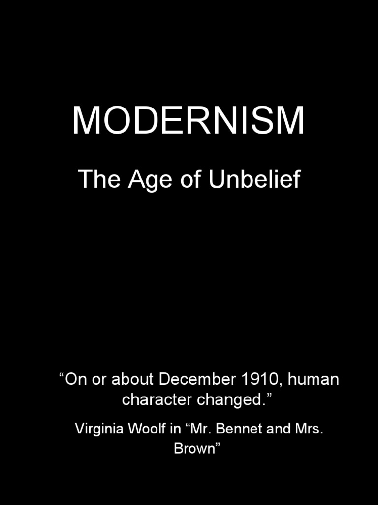 Modernism | PDF | Modernism | Virginia Woolf