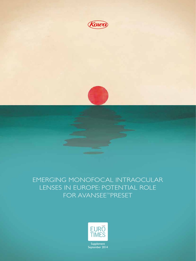 Avansee IOL: A New Standard in Europe | PDF | Eye | Optics