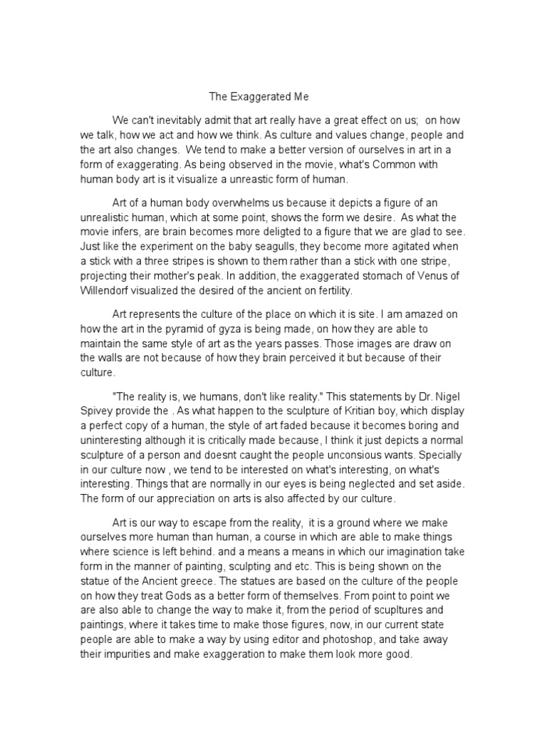 Art Reaction and Reflection | PDF | Statue | Sculpture