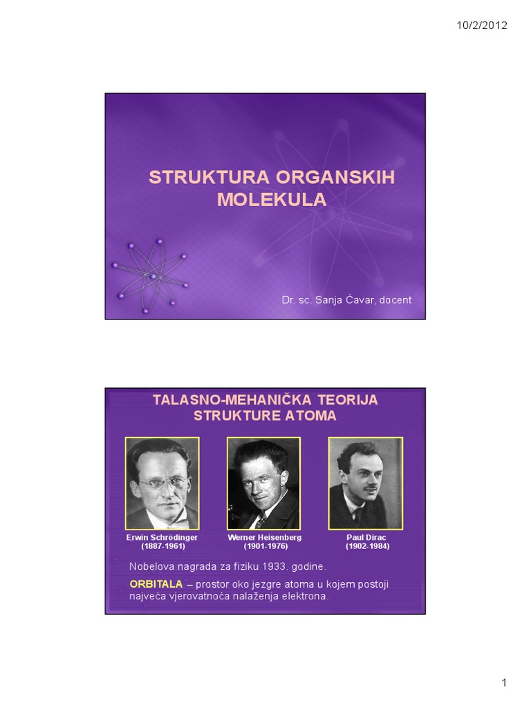 3P-Struktura Organskih Molekula PDF | PDF