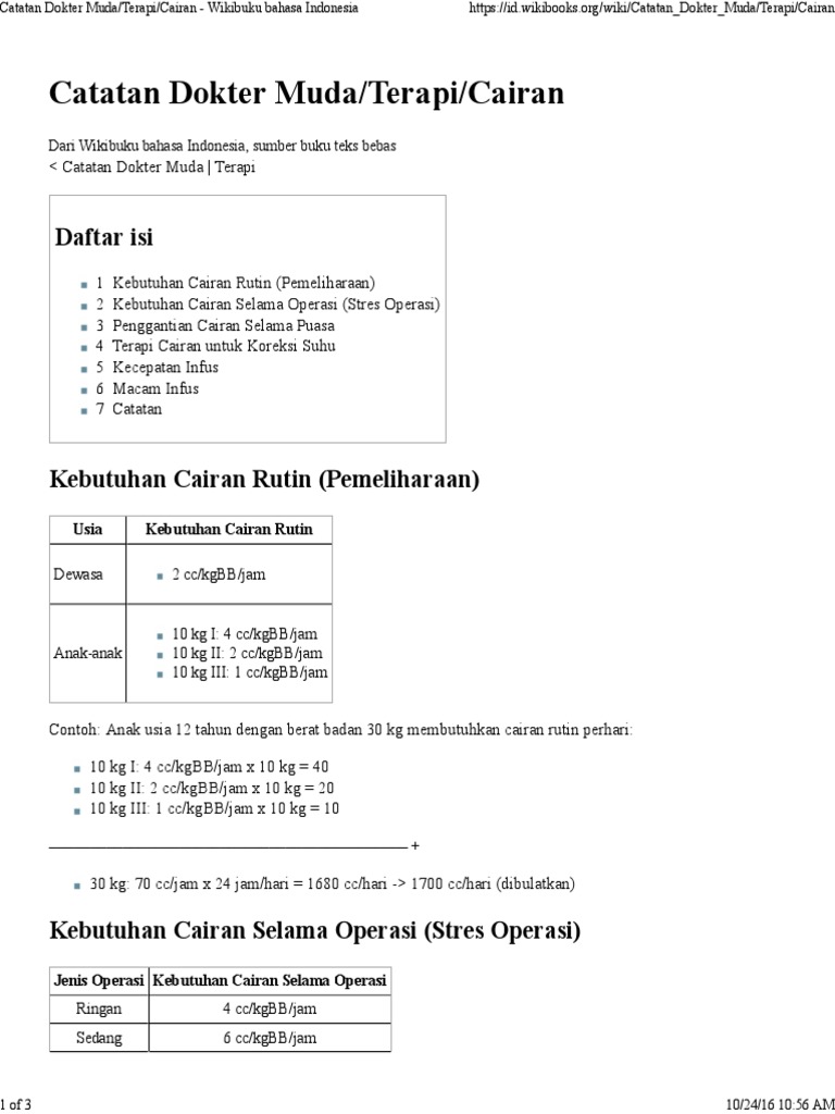 Terapi Cairan | PDF