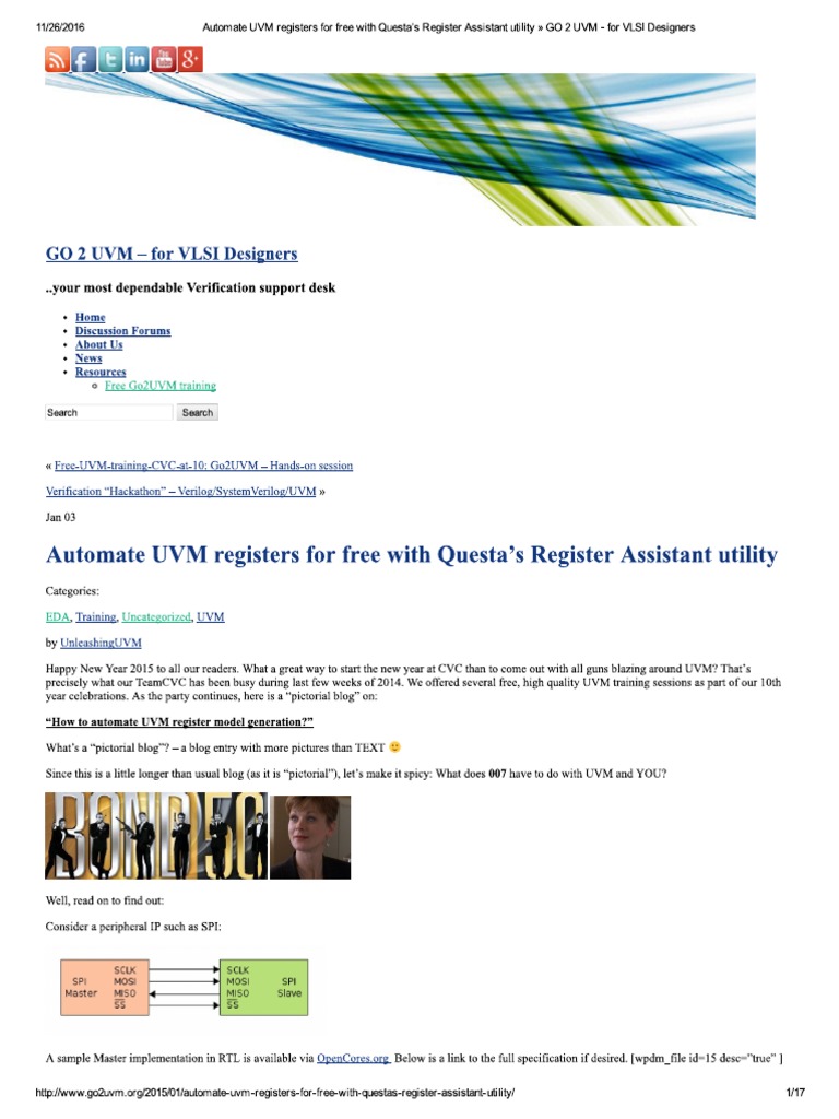 Automate UVM Registers For Free With Questa | PDF