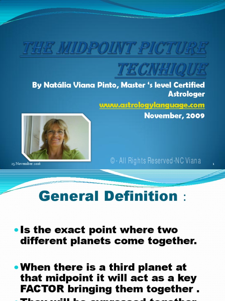 The Astrology Midpoint Picture Technique | PDF | Planets | Mercury (Planet)