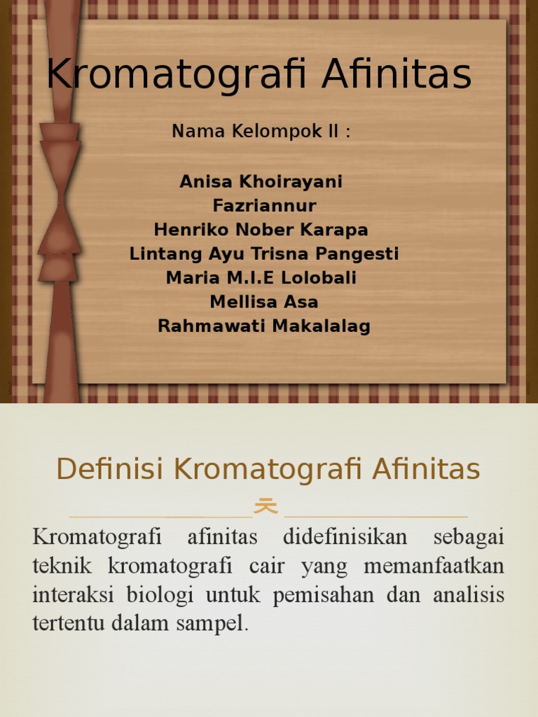 Kromatografi Afinitas | PDF