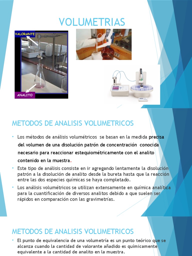 Clase 5 Volumetrias. | PDF | Valoración | Química